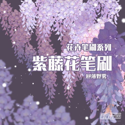 紫藤花琳兮优动漫官⽹绘画素材商城